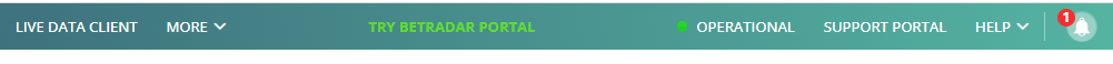 Betradar Portal Test-Flight Version